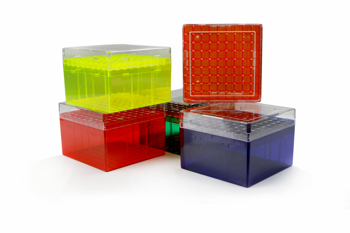 Coloured Polycarbonate Cryogenic Storage Boxes - STARLAB