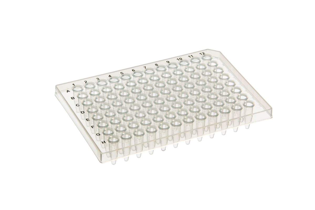96-Well PCR Plate, Semi-Skirted, Straight Edges, natural - STARLAB