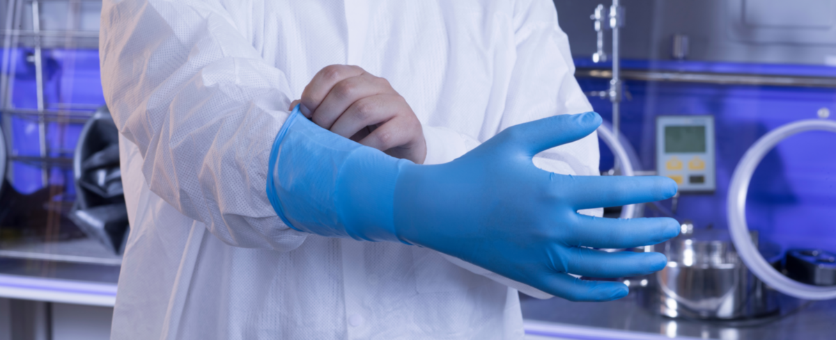 Microflex 93-243, Extra Long Nitrile Gloves - STARLAB