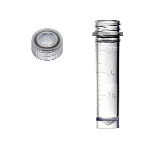 Screw Cap Microtubes with Natural Standard Caps (Sterile) - STARLAB